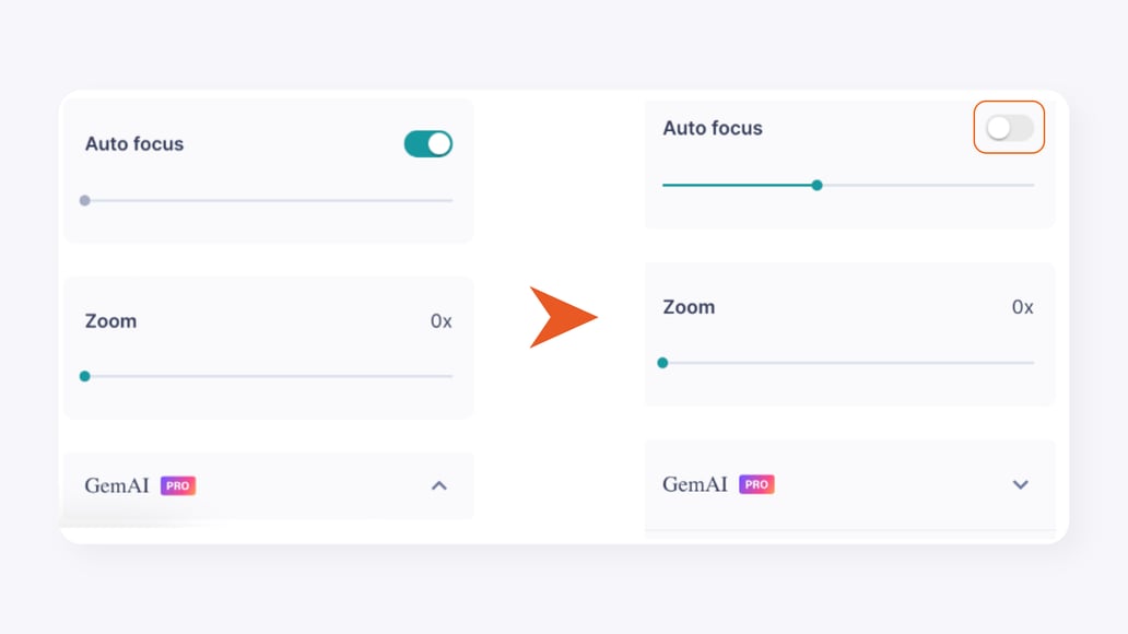 Autofocusing on Your GemCam