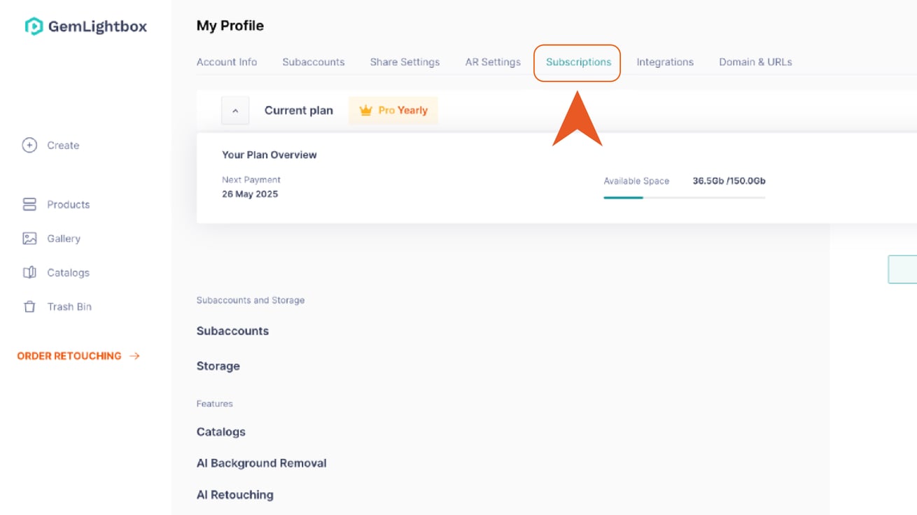 Managing Your Subscription