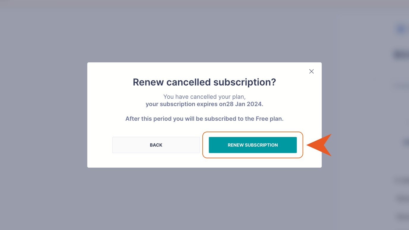 Managing Your Subscription