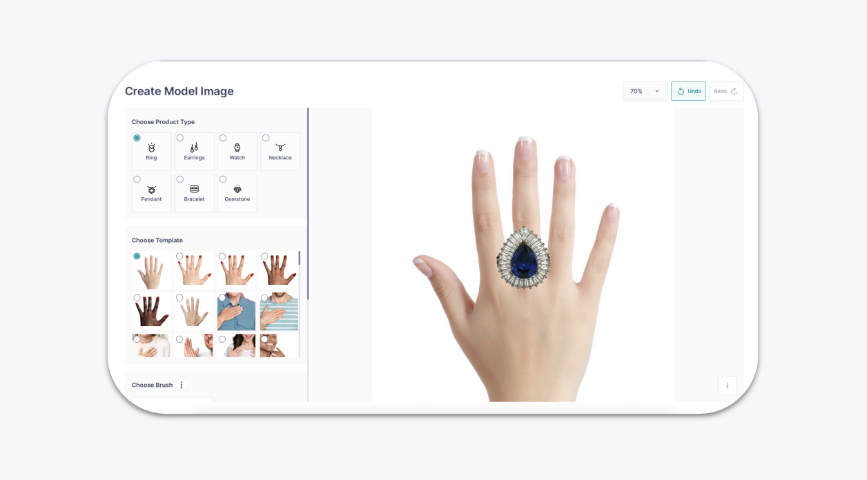Using the Virtual Try-On Models Feature